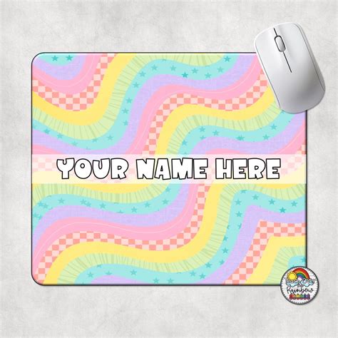 Retro Rainbow Mouse Pad Teach Over The Rainbow