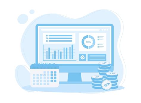 Premium Vector Performance Management Graphical Analysis Of Growth