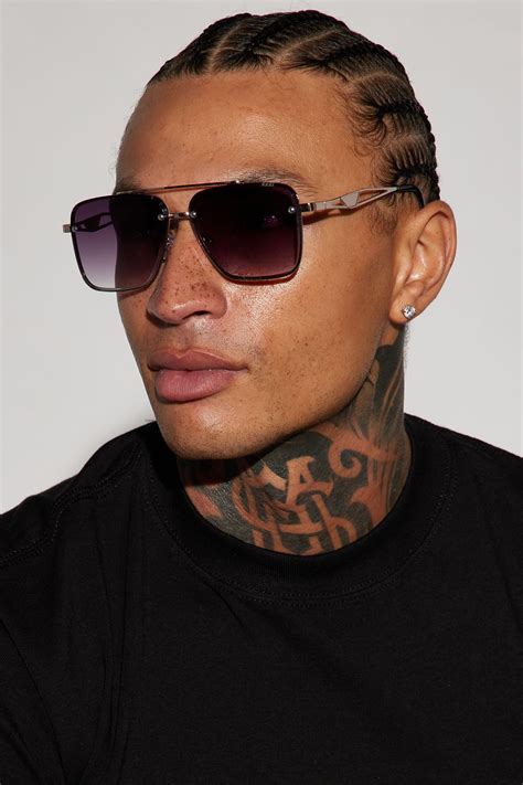 Cop Me One Sunglasses Goldblack Fashion Nova