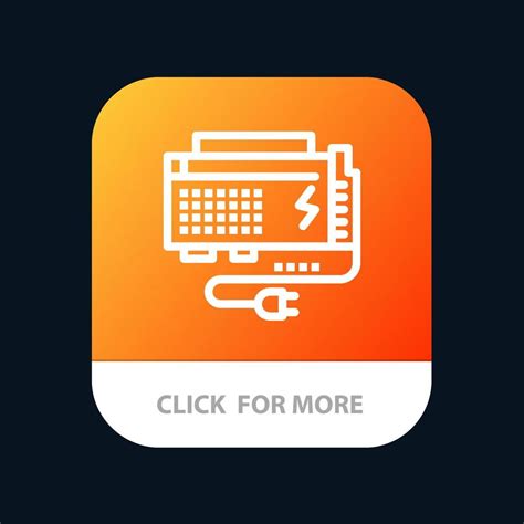 Apc Battery Computer Power Source Mobile App Button Android And Ios Line Version 19170607 Vector