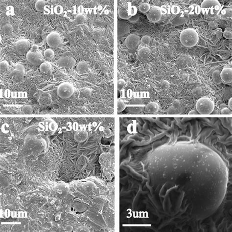 a c sem image of printed ptfe sio2 composites with 10 30 wt sio2