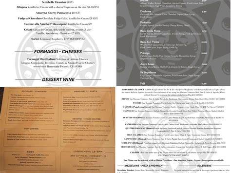 Settebello Trattoria Gloucester Gloucestershire Gl1 2ew Menu Reviews 324 Photos 38