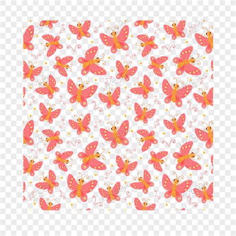 Cute Butterfly Pattern Design Texture Butterfly Pattern Spring Png Image Free Download And