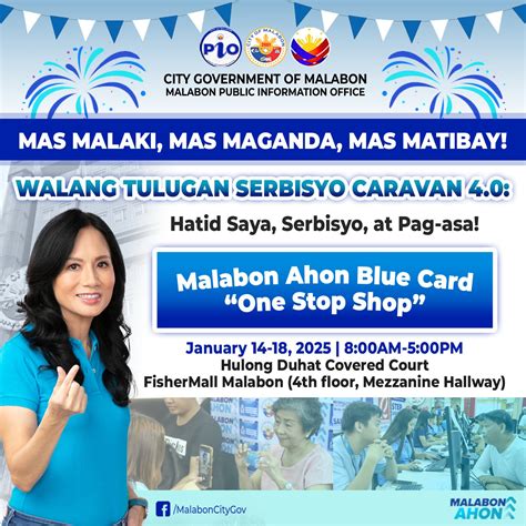 📢 Anunsyo Malabon Ahon Blue Malabon City Government