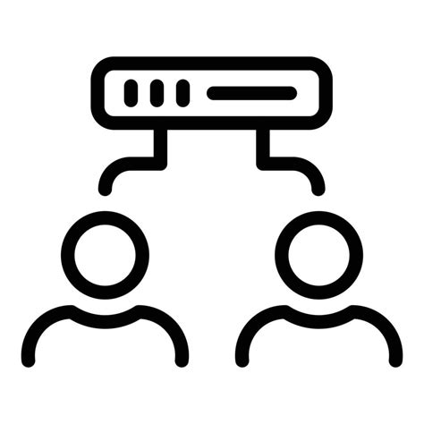 Customer Database Icon Outline Style 15911570 Vector Art At Vecteezy