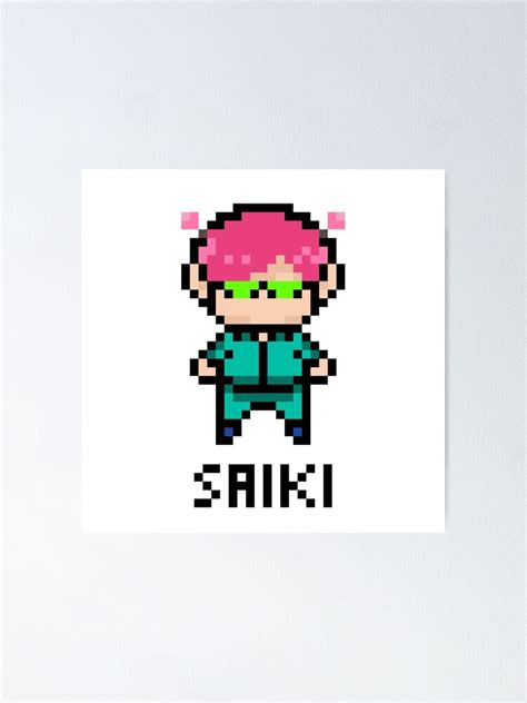 Saiki Kusuo Pixel Art Poster For Sale By Annayenardi Redbubble