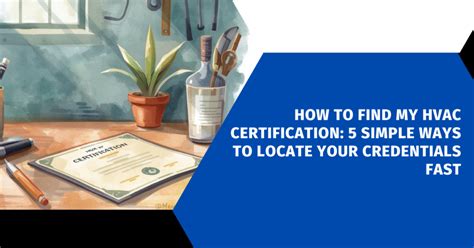 How To Find My Hvac Certification 5 Simple Ways To Locate Your