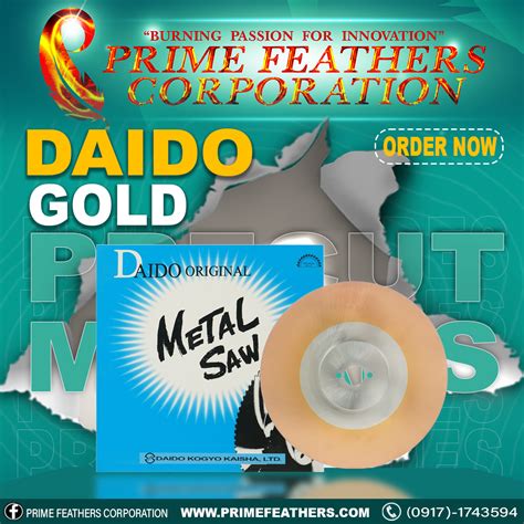Daido Gold Whole Circular 2 0mm Uncut Prime Feathers Corporation