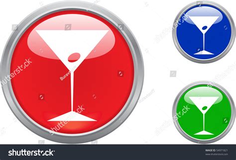 Glass Objects Isolated On White Stock Vector Royalty Free 54971821