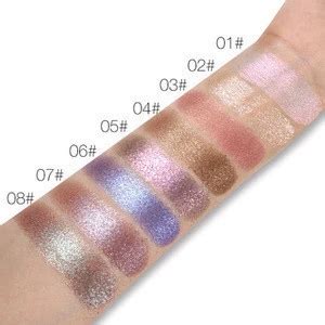 Buy Metallic Crystal Nude Powder Glitter Eye Shadow 8 Colors Loose