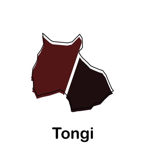 Map City Of Tongi Isolated Illustration Of Simplified Administrative