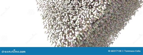 Three Dimensional Cubes Background Stock Illustration Illustration Of