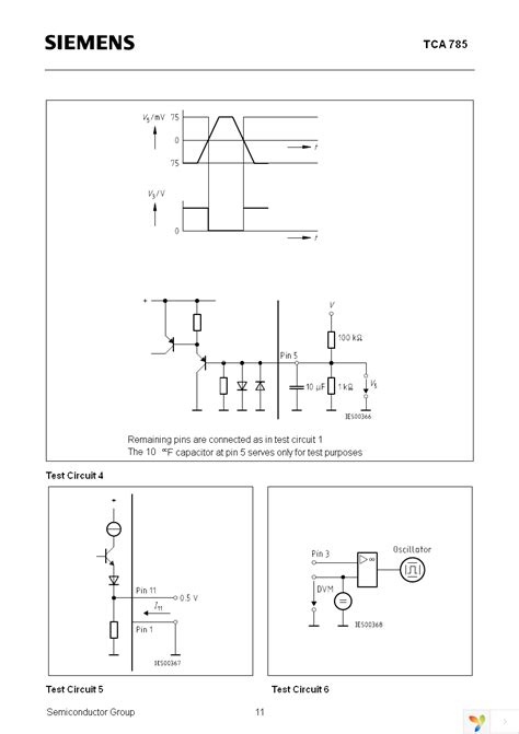 Tca785 Datasheet Pdf Download 15 16 Page Infineon Technologies