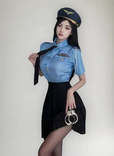 Lencería Sexy Uniforme De Policía Profesional 5634 Meses Sin Interés