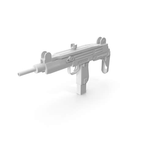 Monochrome Submachine Gun Objeto 3d 2299244543 Shutterstock