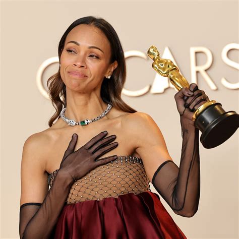 Zoe Saldañas Oscars Win Speech First American Of Dominican Origin To