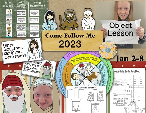 Come Follow Me For Primary 2023 Jan 2 8 Matt 1 Luke 1 Free Lds