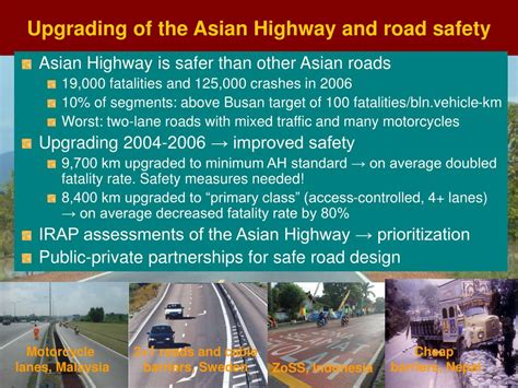 Ppt Improving Road Infrastructure Safety In Asia Powerpoint