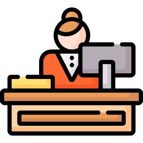 Front Desk Free Professions And Jobs Icons