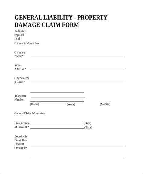 Liability Form Template