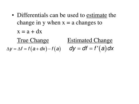 Ppt 44 Linearization And Differentials Powerpoint Presentation Free