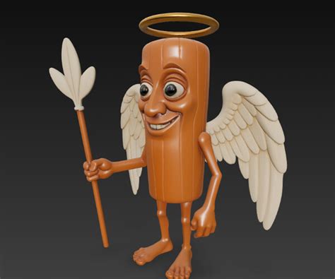 Artstation Tung Tung Tung Sahur Angel Italian Brainrot Game Assets