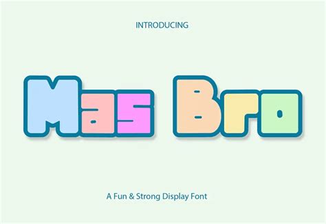 Mas Bro Font Free Download And Preview Deefont