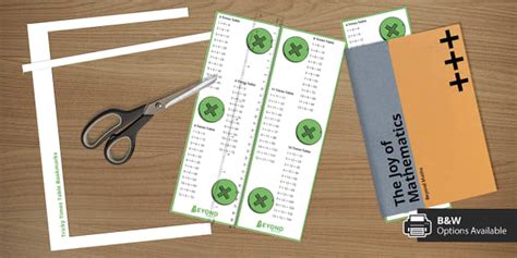 Maths Tricky Times Table Bookmarks