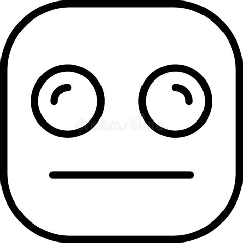 Neutral Face Vector Icon Stock Illustration Illustration Of Face