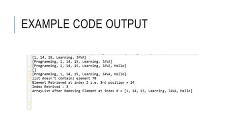 Arraylist Class And Useful Methodspptx
