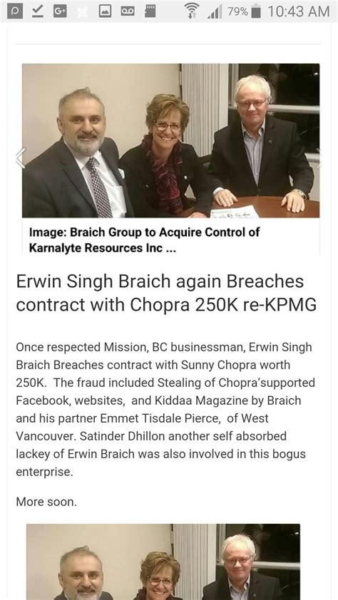 Erwin Singh Braich The Truth And Kpmg