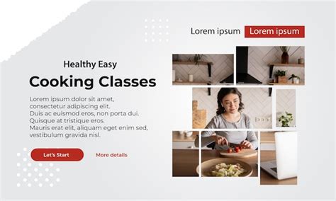 Premium Vector Cooking Classes Online Template Background