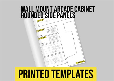 Wall Mount Arcade Printed Templates Rounded Side Panels The Geek Pub