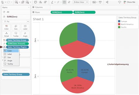 Tableau Sunburst Chart