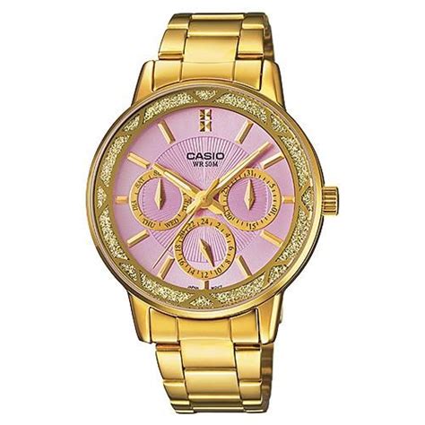Casio Standard นาฬิกาข้อมือสุภาพสตรี สีม่วง สายแสตนเลส รุ่น Ltp 2087g