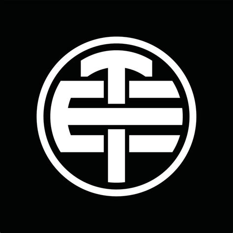 Te Logo Monogram Design Template 16575195 Vector Art At Vecteezy
