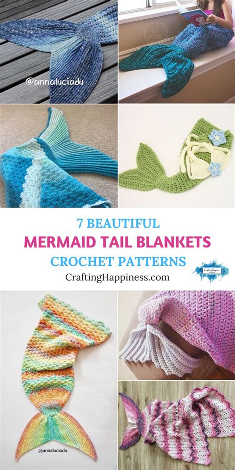 7 Beautiful Mermaid Tail Blanket Crochet Patterns Crafting Happiness