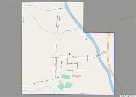 Map Of Peterson City Minnesota