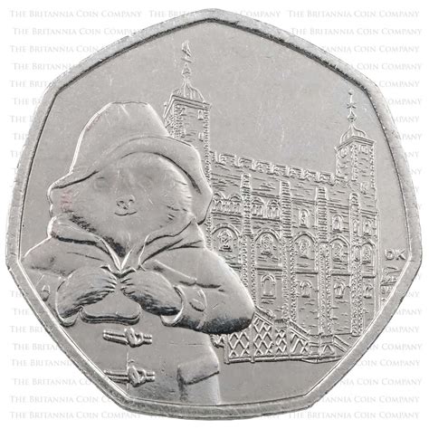 Paddington Bear At The Tower Fifty Pence Silver Coin 2019 Etsy