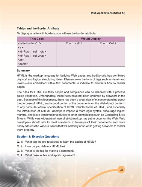 Web Application Class Xi Book 1 Pdf