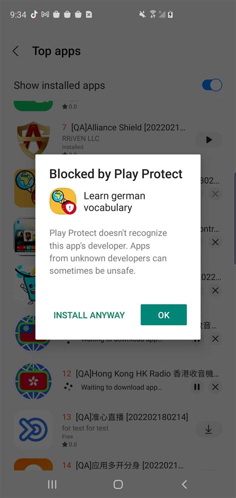 Blocked By Play Protect Pop Up Is Appearing While Trying To Install The App Galaxy Store