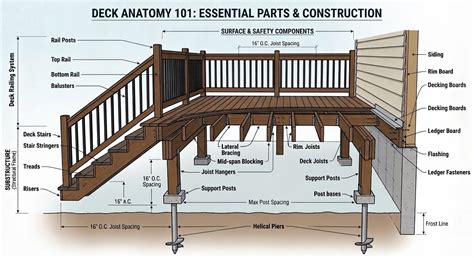 Deck Anatomy 101 Understanding Parts Of A Deck Warners Decking