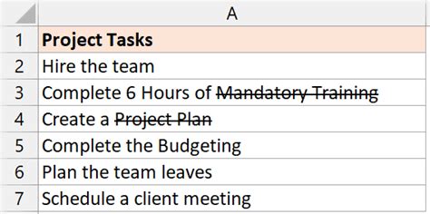 How To Strikethrough In Excel 5 Ways Shortcuts Spreadsheet Planet