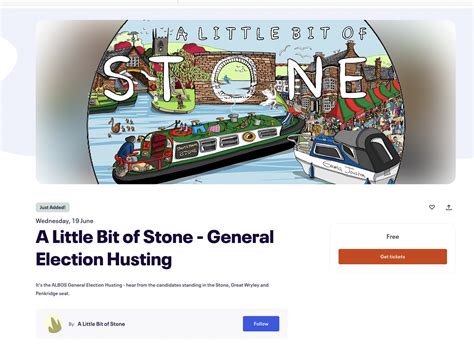 A Little Bit Of Stone General Election Husting A Little Bit Of Stone