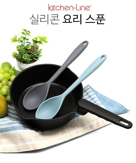 집게·스푼·젓가락 키친라인 실리콘 요리스푼 그레이 조리도구 볶음 주걱 오늘의집 쇼핑