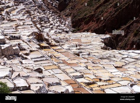Maras Salt Flats Are Located Near The Villiage Of Maras In The Cusco