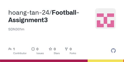 Github Hoang Tan 24football Assignment3 Sdn301m