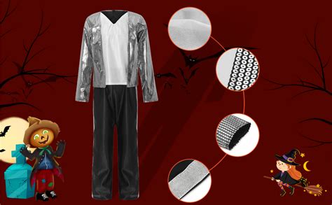 Eozy Michael Jackson Disfraz De Halloween Para Niños Disfraz De Cosplay Juego De Rol Fiesta