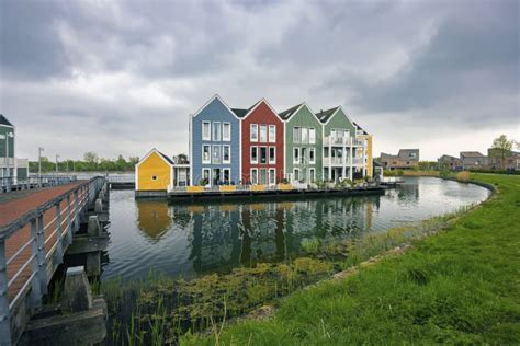 Modern Residential Architecture In Houten The Netherlands Stock Image