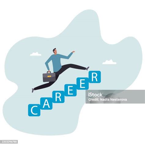 경력 개발 개인 개발 또는 직업 승진 업무 경험 및 책임 성장비즈니스 개념플랫 캐릭터 개발에 대한 스톡 벡터 아트 및 기타 이미지 Istock